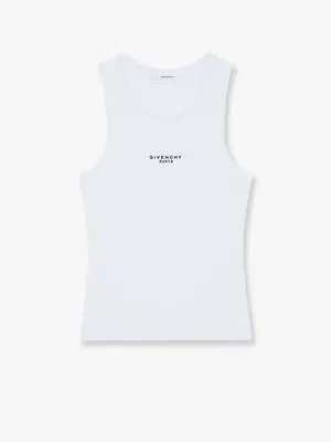 Givenchy Cotton Blend Tank Top - White