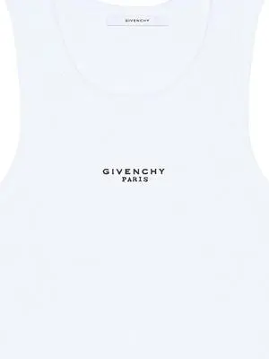Givenchy Cotton Blend Tank Top - White