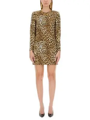 Moschino Dress With Animal Pattern - Multicolor