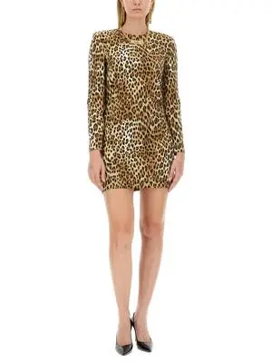 Moschino Dress With Animal Pattern