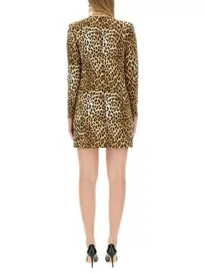 Moschino Animal Pattern Dress - Multicolor