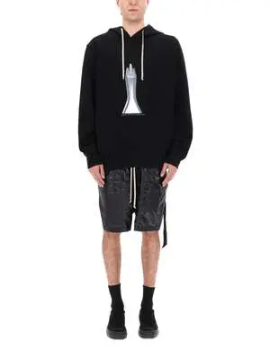 Rick Owens Felpa Con Cappuccio Oversize