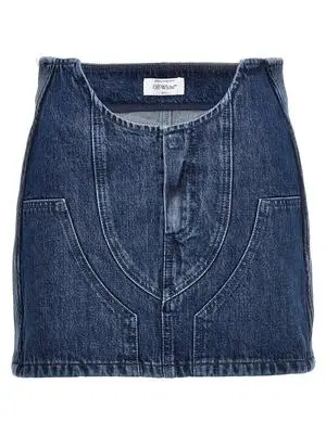 Off-White Motorcycle' Miniskirt - Blue