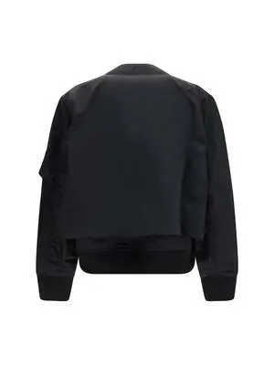 Sacai Cotton Chino And Nylon Twill Jacket - Black
