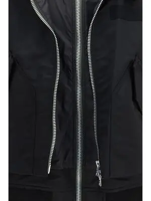 Sacai Cotton Chino And Nylon Twill Jacket - Black