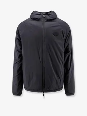 Burberry Dunwich Nylon Jacket With Ekd Patch - Black