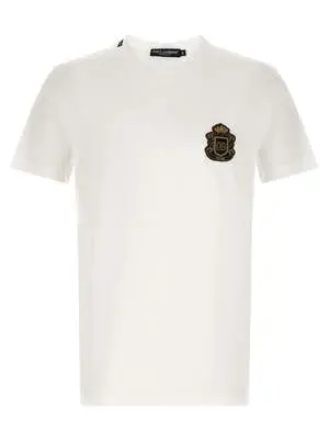 Dolce & Gabbana Heraldic Patch T-shirt - White