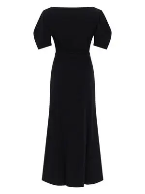 LEMAIRE Cotton And Linen Midi Dress - Black