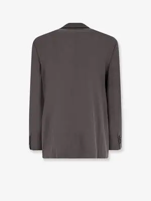 Giorgio Armani Oversized Fluid Virgin Wool Suit - Blue