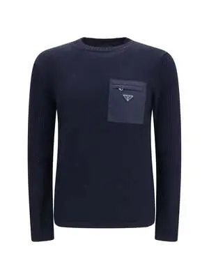 Prada Virgin Wool Sweater - Blue