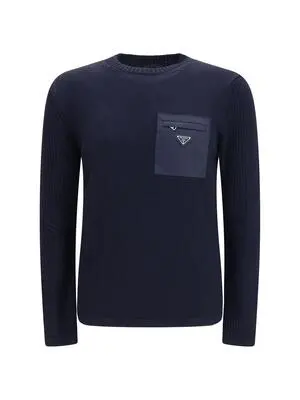 Prada Virgin Wool Sweater - Blue