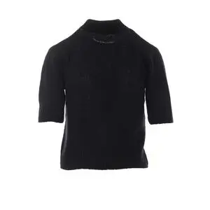 LISA YANG Masy Knitted Polo - Black