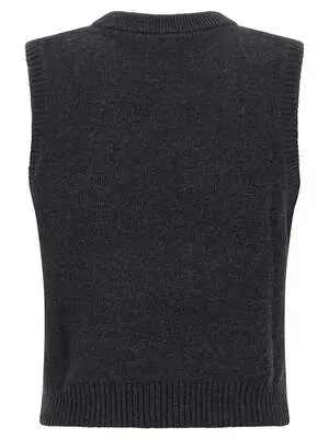 GANNI Cherry' Vest - Black