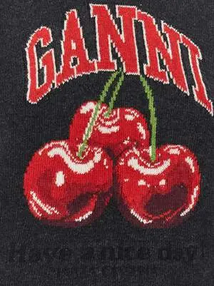 GANNI Cherry' Vest - Black