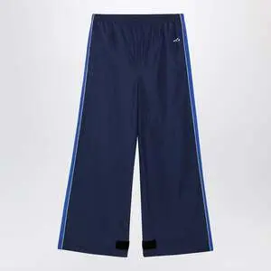 Balenciaga Techwear Jogger Pants In Navy Cotton Blend - Blue