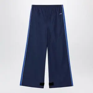 Balenciaga Techwear Jogger Pants In Navy Cotton Blend - Blue