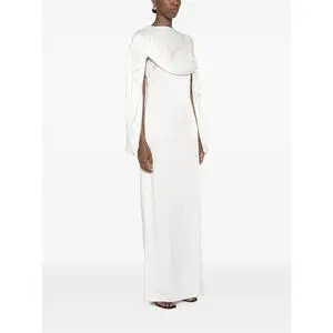 Stella McCartney Satin Draped Dress - Cream
