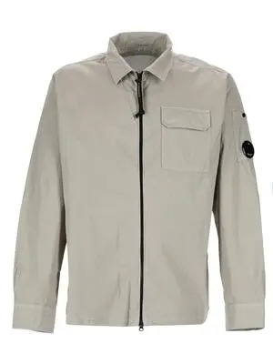 C.P. COMPANY Overshirt Con Zip - Gray