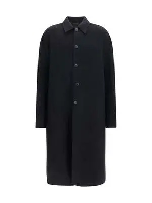 Rick Owens Brad Virgin Wool Coat - Black