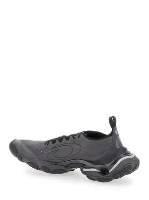 Balenciaga Anatomic Runner' Black Sneaker With Anatomical Five-toe Shape In Tech Fabric