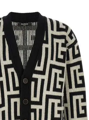 Balmain Monogram Macro Cardigan