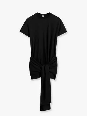TOTEME Lyocell And Cotton Blend T-shirt - Black