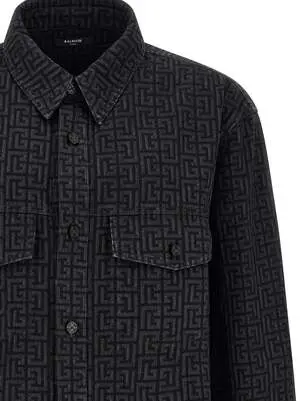 Balmain Monogram Pattern Overshirt