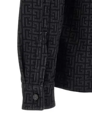 Balmain Monogram Pattern Overshirt