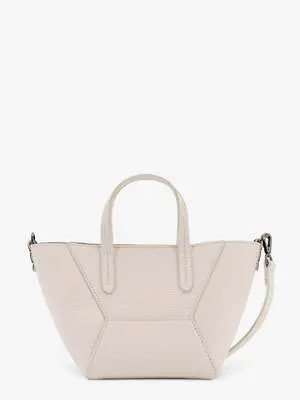 Brunello Cucinelli Duo Leather Crossbody Bag - White