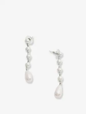SELF-PORTRAIT Pearl Droplet Earrings