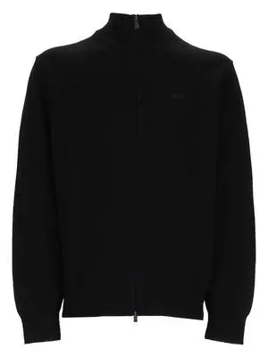 BOSS Cotton Zip-up Cardigan - Black