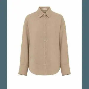 Brunello Cucinelli Classic Collar Virgin Wool Shirt