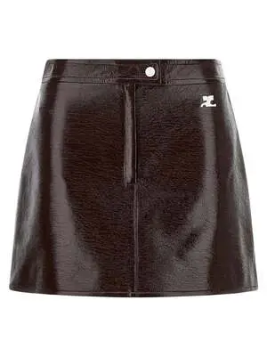 COURREGES Courrèges Reedition Vinyl Mini Skirt - Multicolor