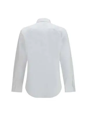 Burberry Cotton Shirt With Check Trims