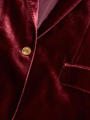 Etro Velvet Blazer Jacket - Multicolor