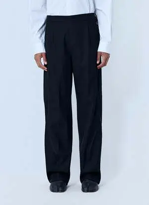 KIKO KOSTADINOV High-waisted Pleated Trousers - Black