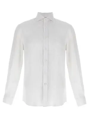 Brunello Cucinelli Brunello Cucinelli Men Linen Shirt White