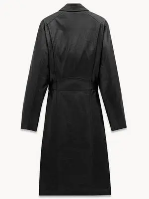 Saint Laurent Leather Coat