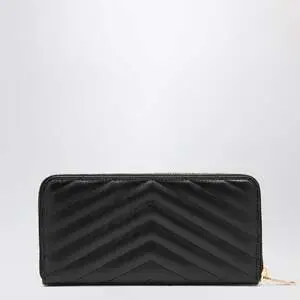 Saint Laurent Cassandre Matelasse Wallet - Black