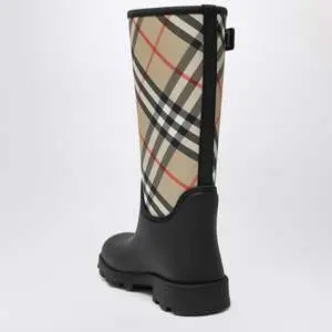 Burberry Tall Marsh Stamp Rubber Boots