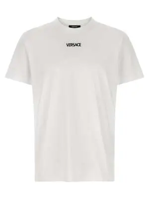 Versace Logo' T-shirt - White