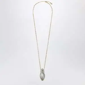 Chloé Chloe Gold- And Silver-Plated Brass Bottle Pendant Necklace Women Silver