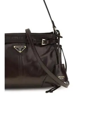 Prada Small Bonnie Handbag In Leather