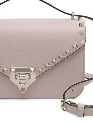 Valentino Garavani Rockstud Suede Leather Shoulder Bag