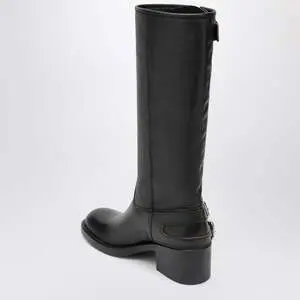 Chloé Dakota Leather Knee-high Biker Boots