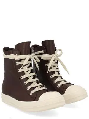 Rick Owens Leather Sneaker - Brown