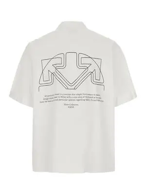 Off-White Shirt With Long Sleeves And Collar In For