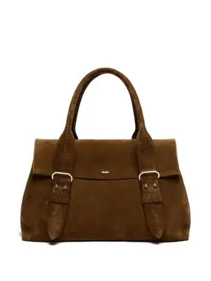 Max Mara Suede Leather Handbag - Multicolor