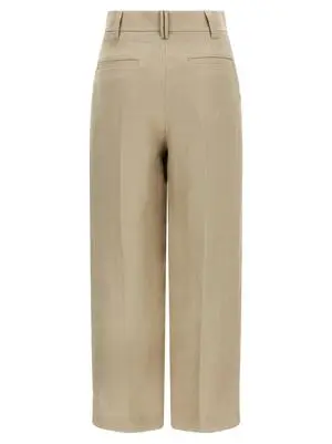 Brunello Cucinelli Linen Trousers - Cream