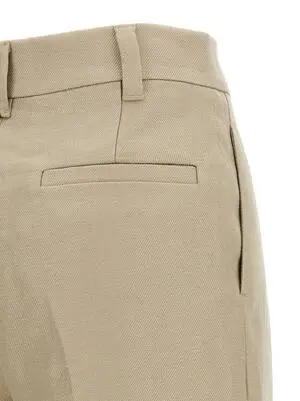 Brunello Cucinelli Linen Trousers - Cream